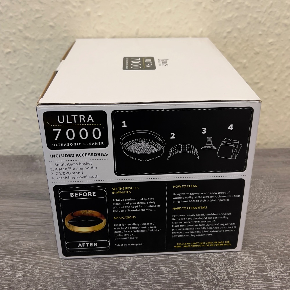Like New JAMES ULTRA 7000 ULTRASONIC JEWELLERY CLEANER - Own4Less
